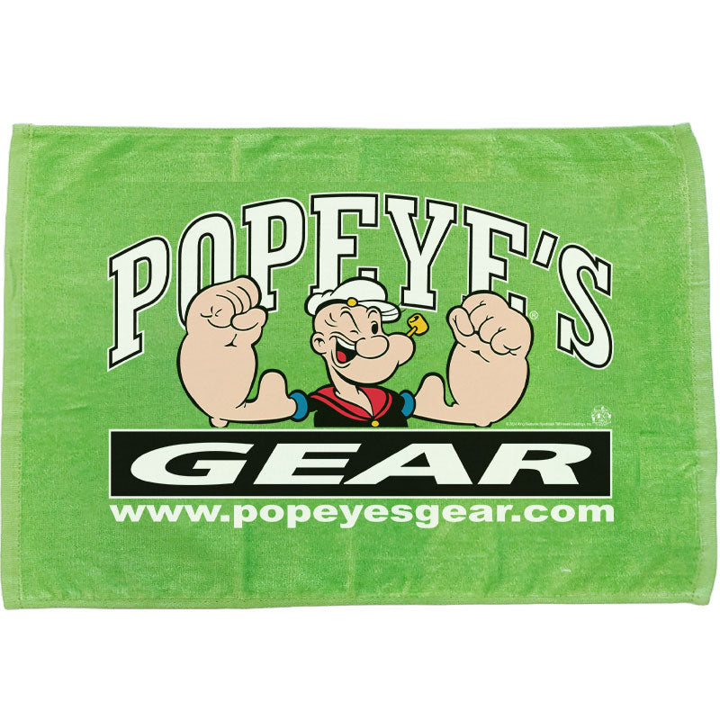 Popeye's GEAR Gym Towel - Neon Green – Popeye's Gear