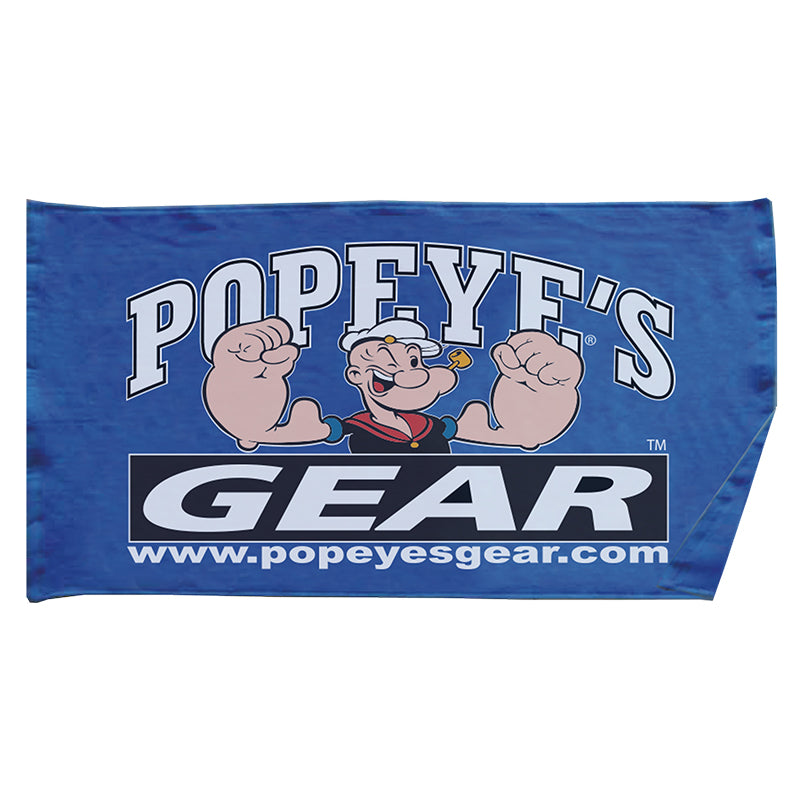 Popeye's GEAR Gym Towel "Oversized" - Blue – Popeye's Gear
